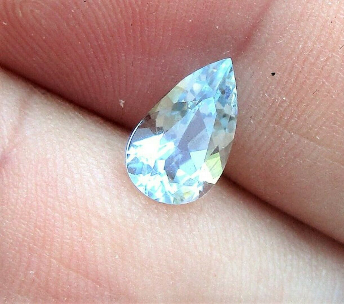Aquamarine Pear Tear Drop Cut 5x3mm 1 3 ct Brazilian rocksolidfossils