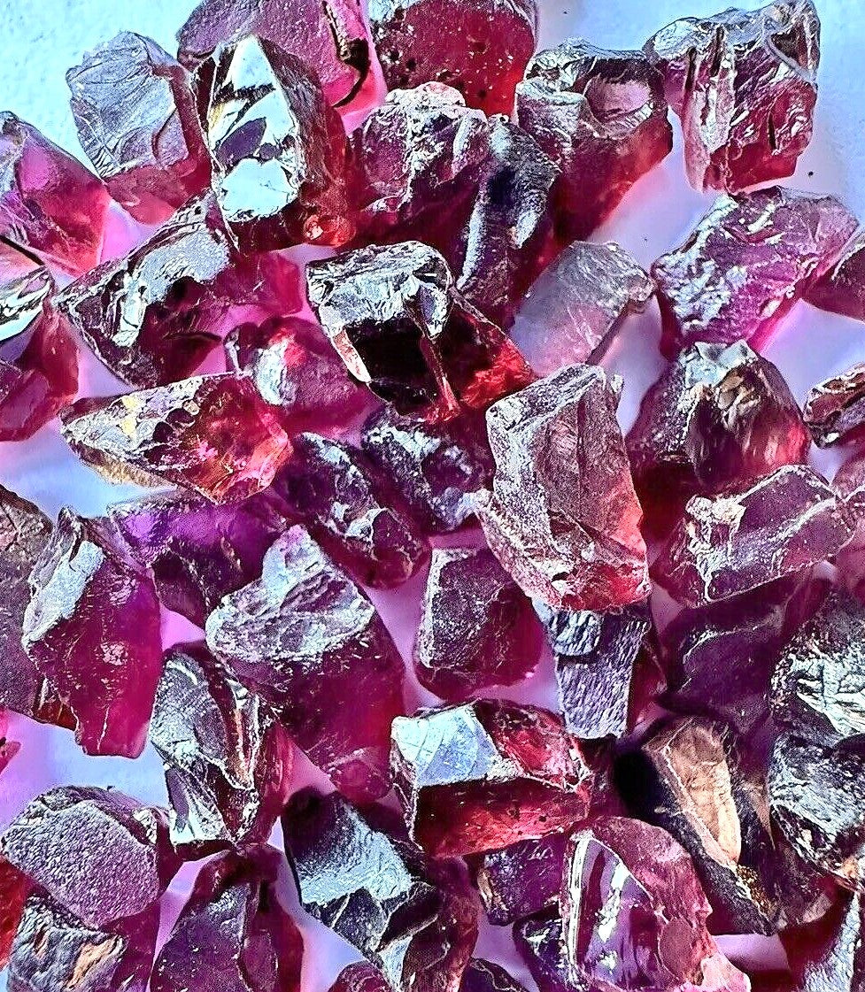 African Garnet Rough Facet Kenya Red Bulk Lot 6g Raw Gems ...